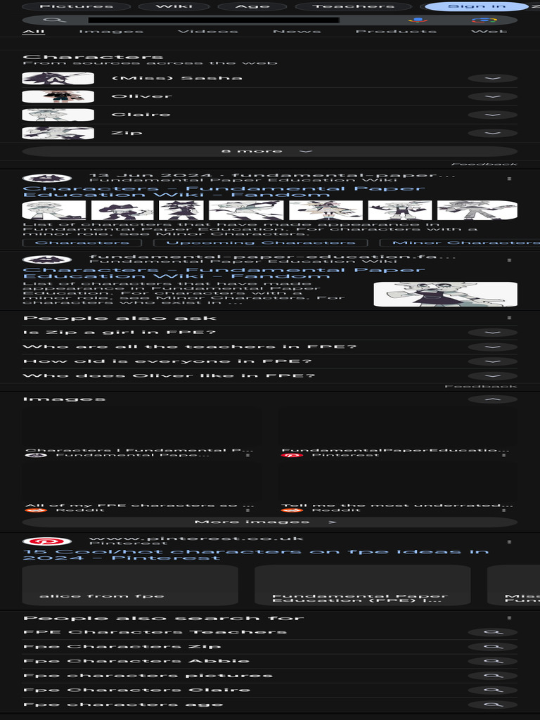 Fpe Characters - Google Search | PDF