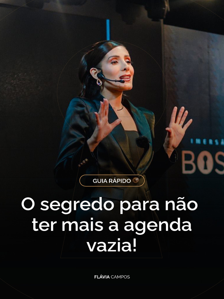 Flávia Campos - O Segredo para Não Ter Mais A Agenda Vazia | PDF
