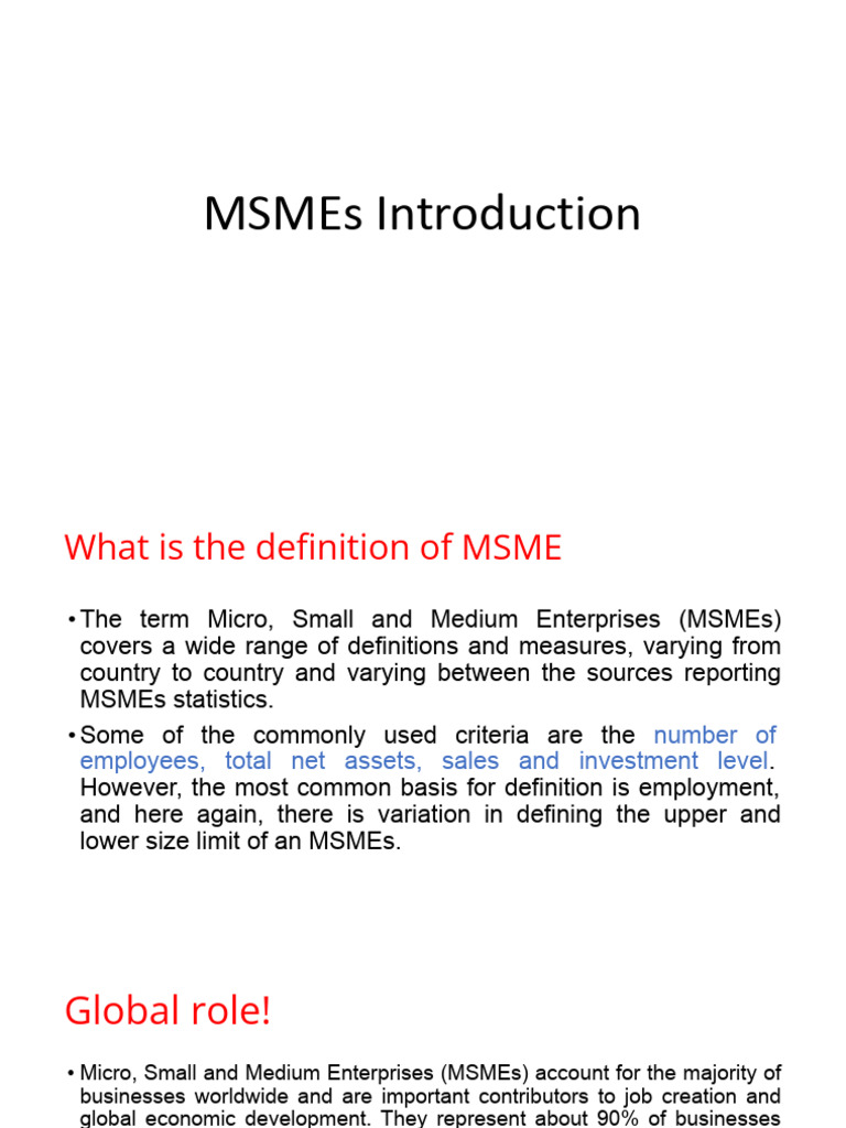 MSMEs | PDF