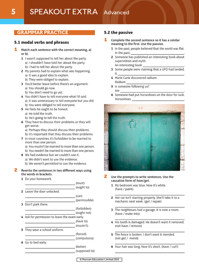 Grammar Unit 5 Practice Pdf