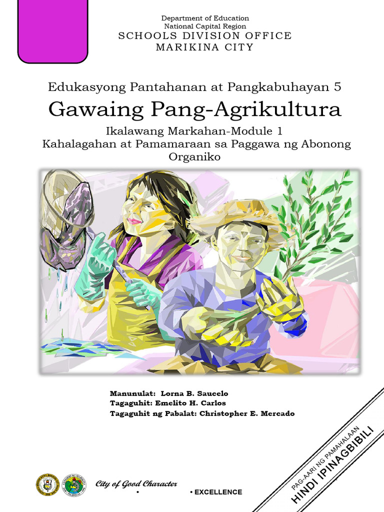 EPP5 - Q2 - AGRI - Mod1 - Kahalagahan at Pamamaraan NG Paggawa NG ...