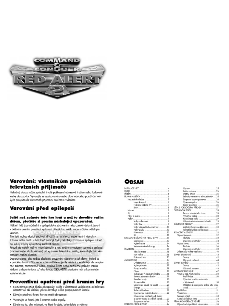 Red Alert 2 - Czech - Manual | PDF