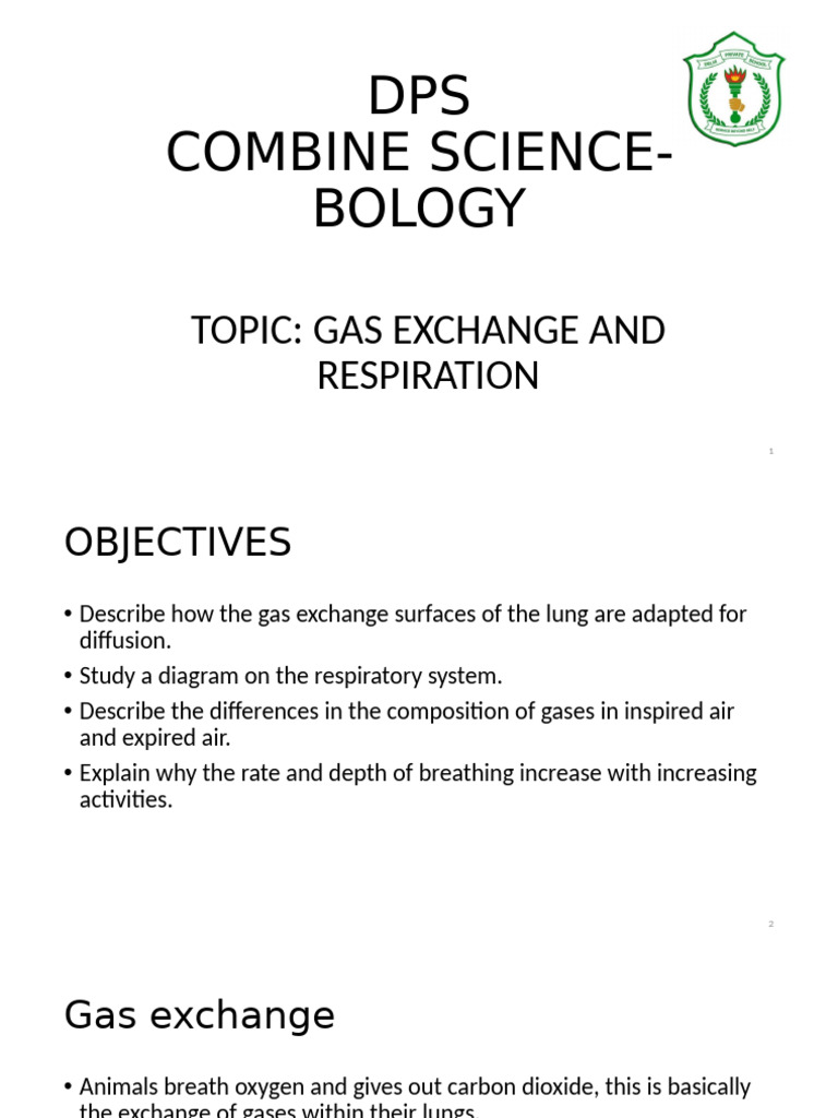 Gas Exchange and Respiration | PDF