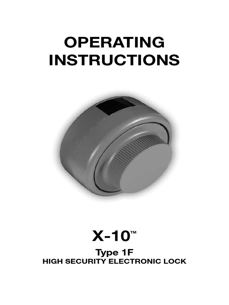 X 10 Operating Instructions 1 | PDF