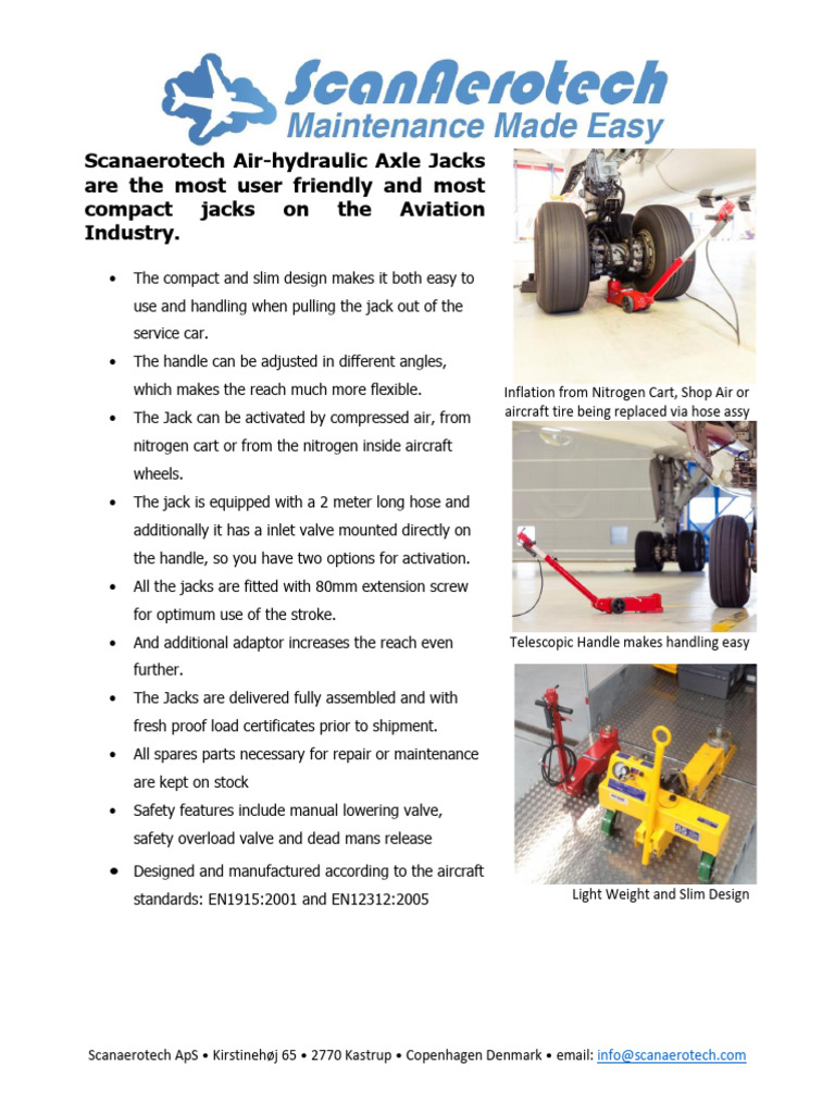 Aircraft Jacks Datasheet 19-05-2021 | PDF