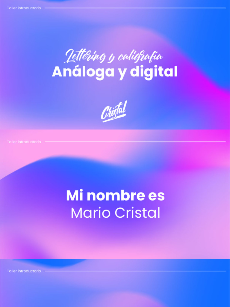 Presentacion Lettering Analogo Digital 2023 | PDF