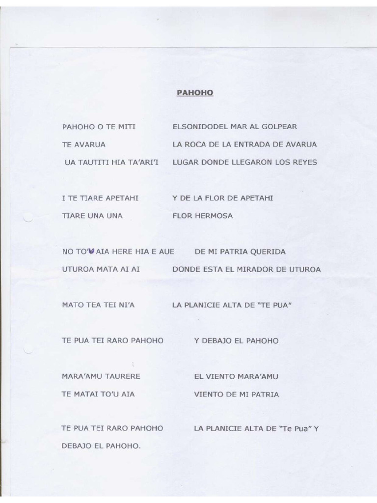 Pahoho | PDF