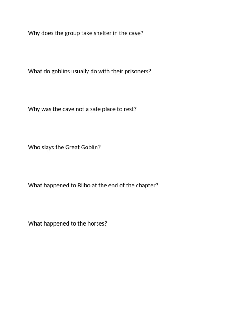 Hobbit Chapter 3 | PDF