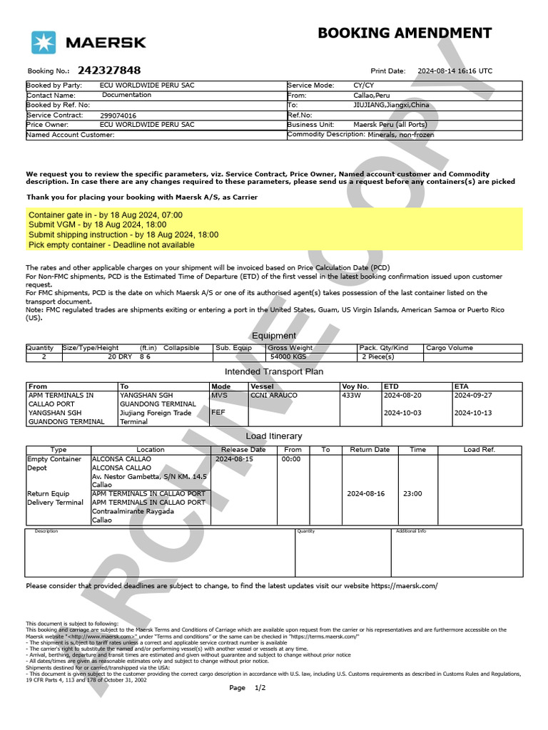 BookingConfirmation | PDF