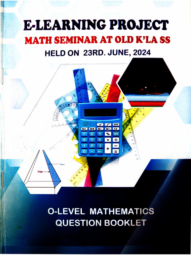 2024 E-Learning O'level Math seminar qts | PDF