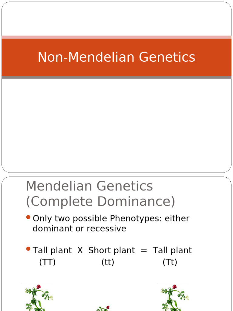 Nonmendelian Genetics | PDF | Dominance (Genetics) | Zygosity