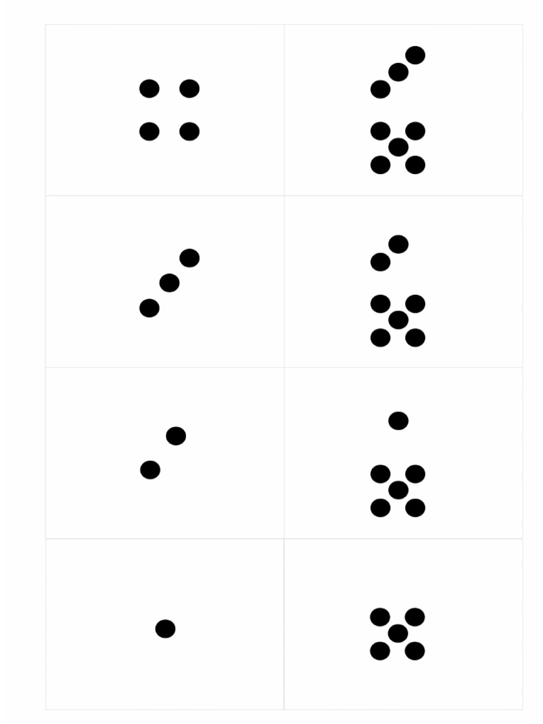 Number Visualization To 10 Flashcards | PDF