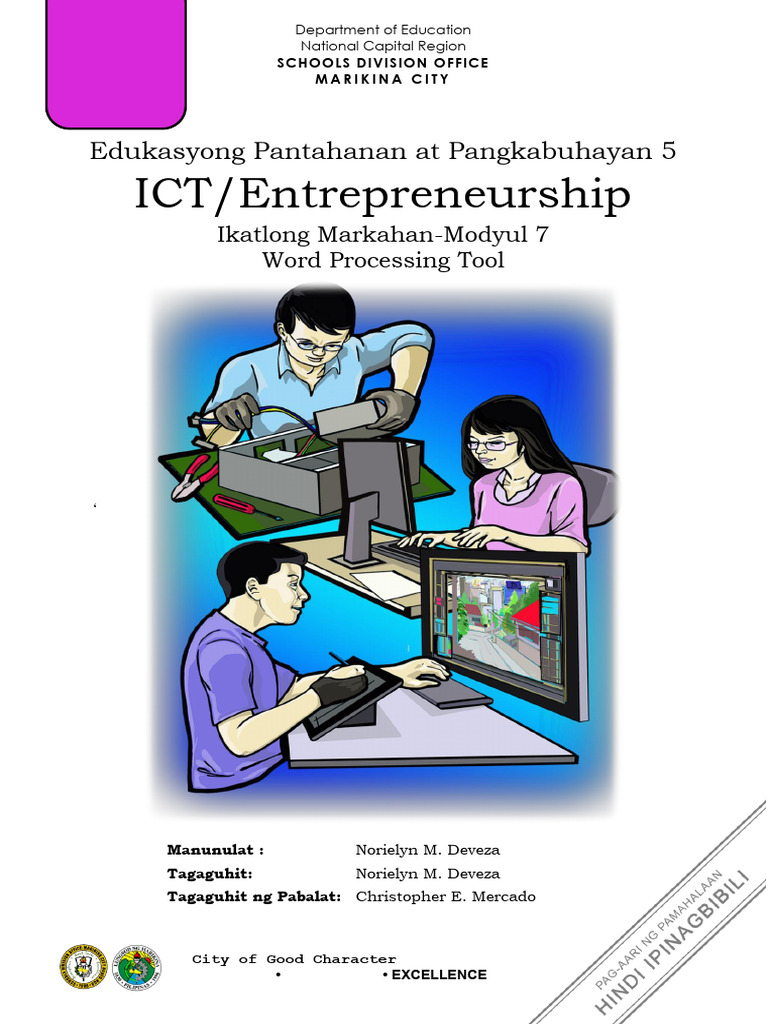 EPP5 ICT Q3 Mod7 Wordprocessingtools v6 | PDF