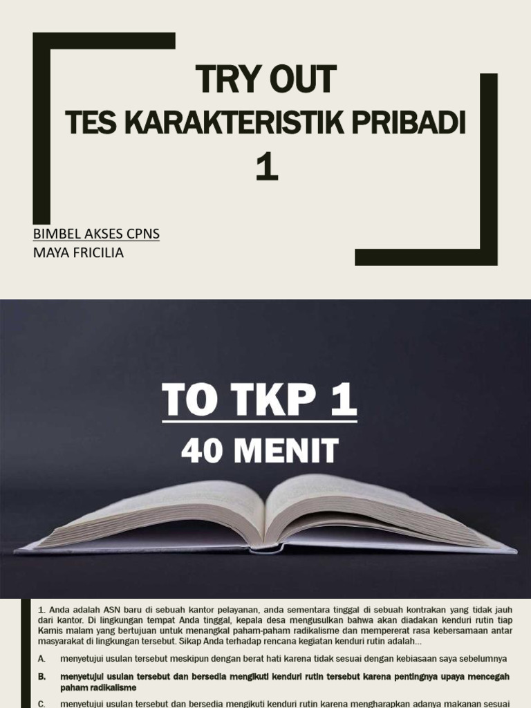 To TKP 1 - Maya Fricilia | PDF