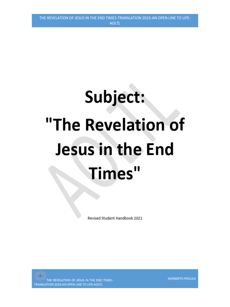 Revelations Book | PDF