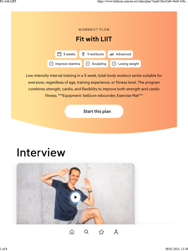 Fit With LIIT | PDF