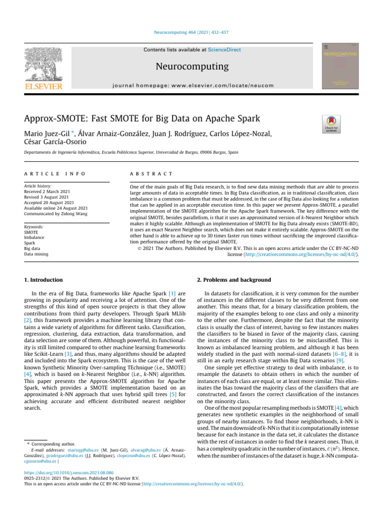 Fast Smote Spark | PDF