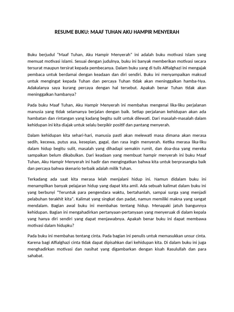 Resume Buku | PDF
