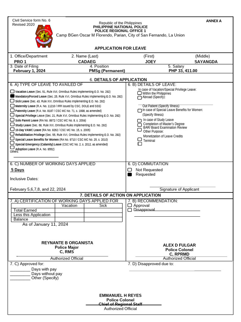 Leave | PDF