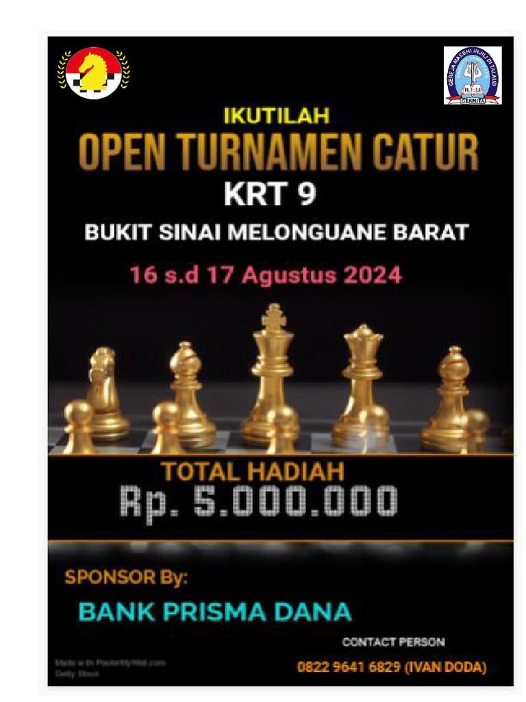 Draft Baliho Turnamen Catur | PDF