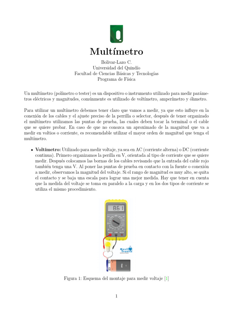 Multimetro | PDF