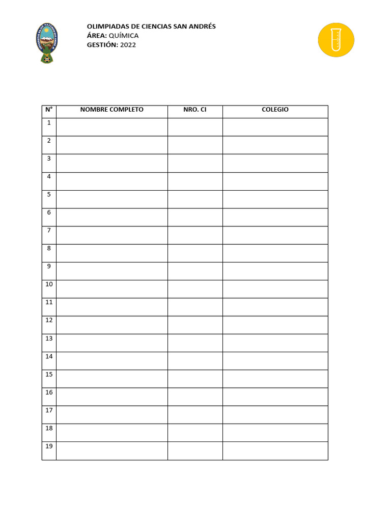 Clasificados-Quimica-6to Sec | PDF