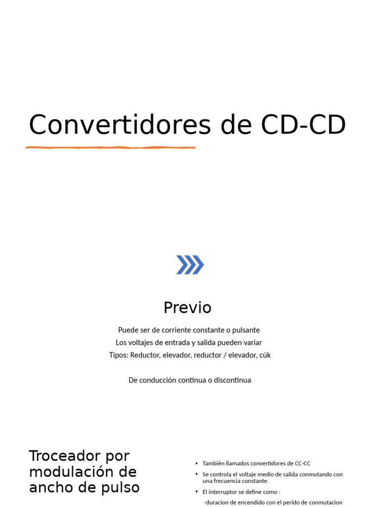 Convertidores de CD-CD | PDF