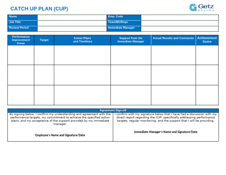 CUP Form (New) | PDF