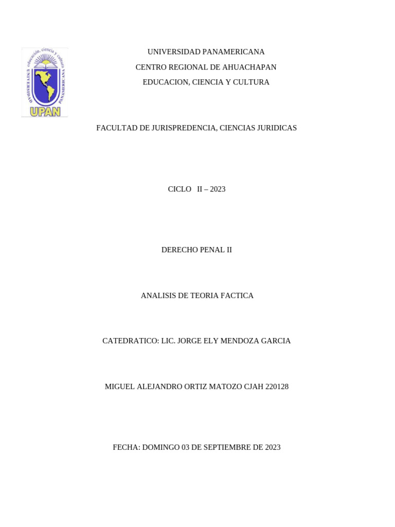 Analisis Factico H.Agravado | PDF