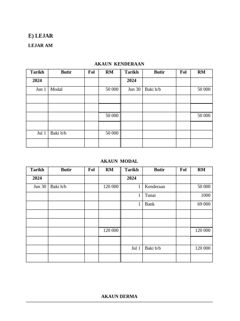 Lejar Acc E) Kerja Kursus New... | PDF