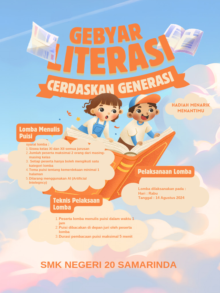 Poster Lomba Literasi | PDF