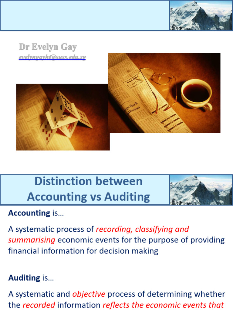 SU1 MiniLecture - CH1 - Course Brief + Audit Intro | PDF