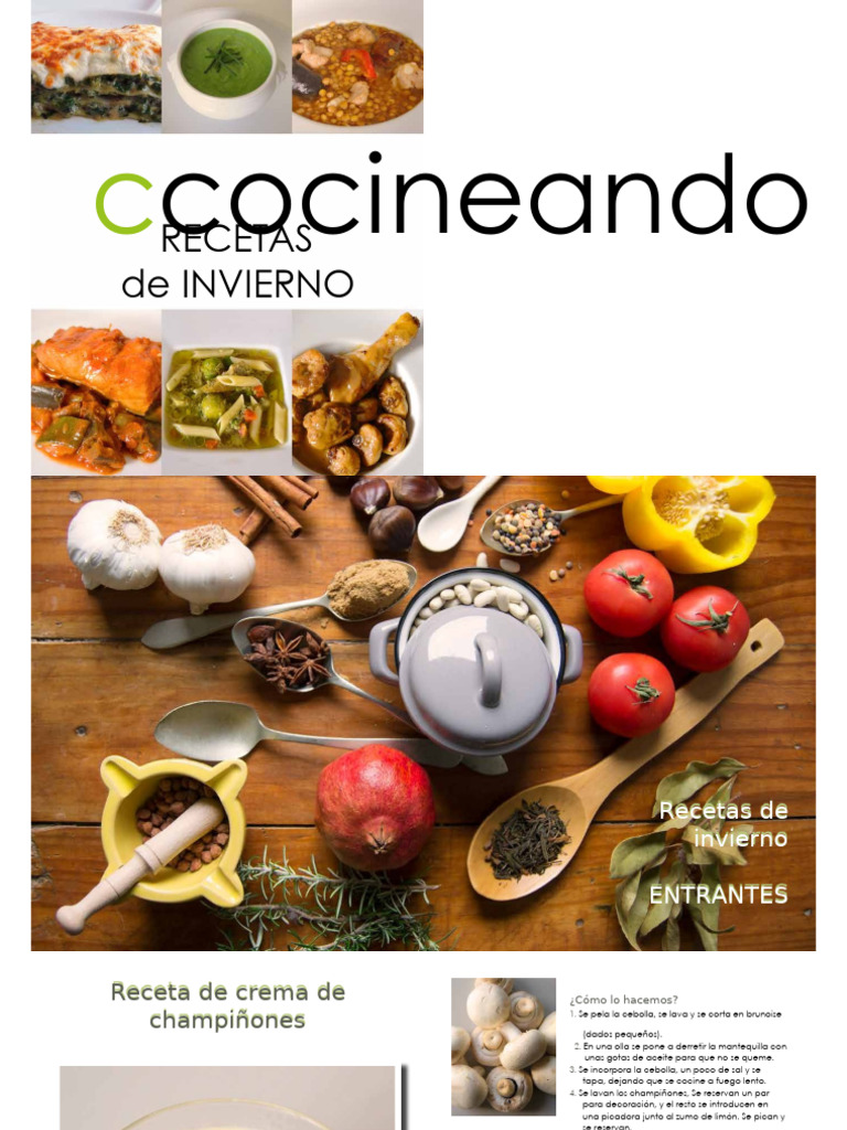 Recetas Avanzadas de Invierno | PDF | Caldo | Cocina, comidas y vino