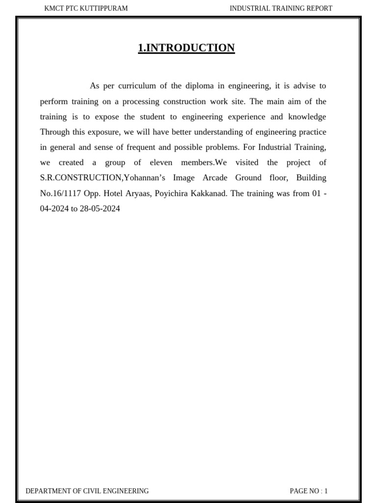 Final Page Internship Report | PDF