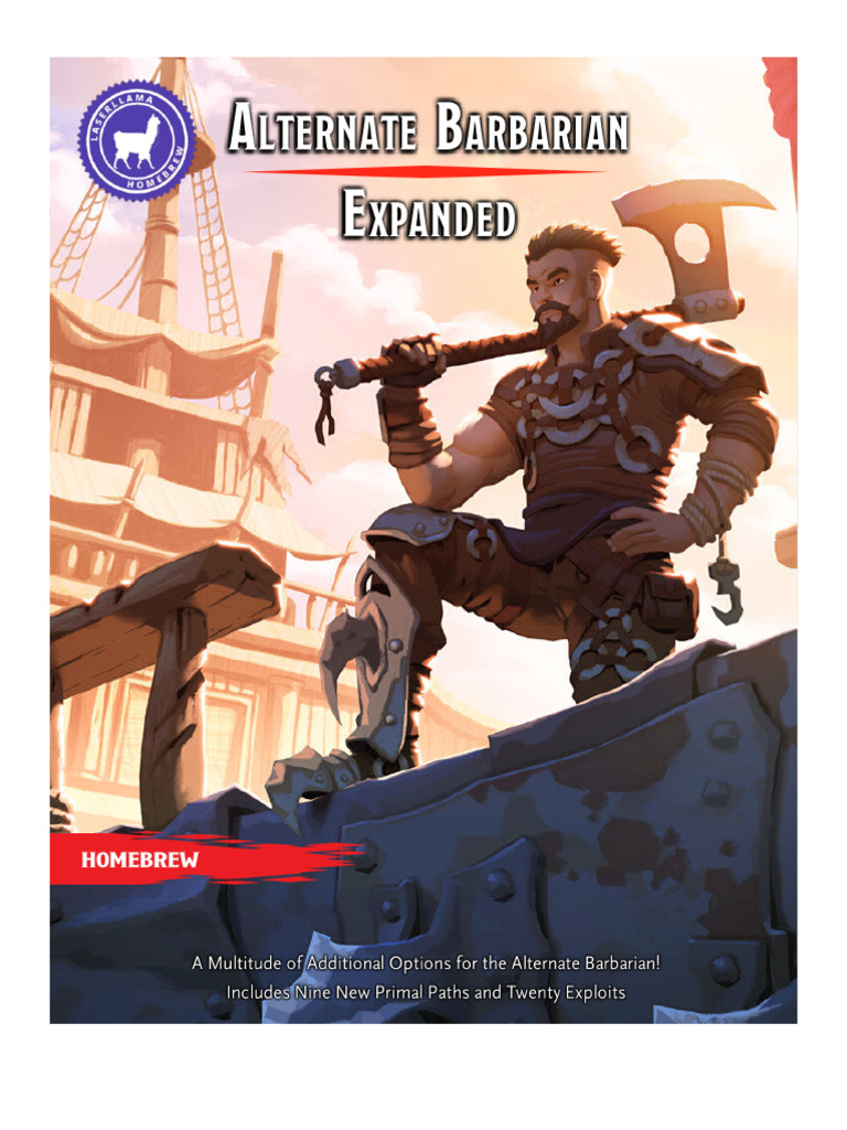 Alternate Barbarian - Expanded - GM Binder | PDF