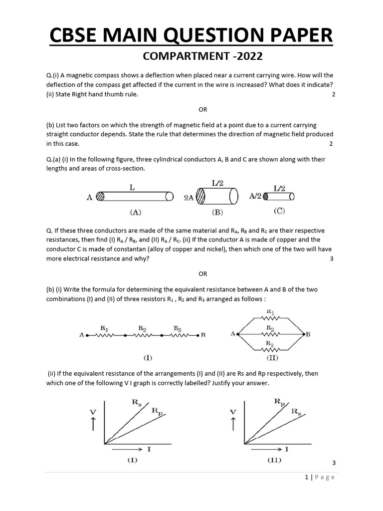 CBSE Practice PAPER1 | PDF