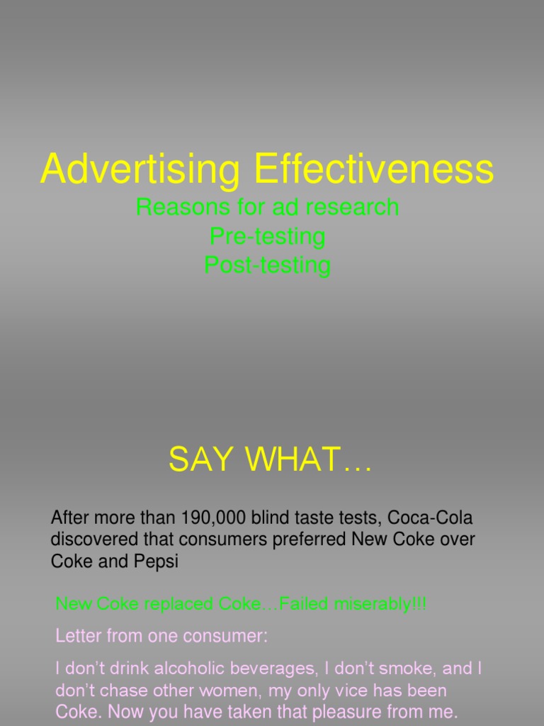 Ad Testing | PDF | Coca Cola | Advertising