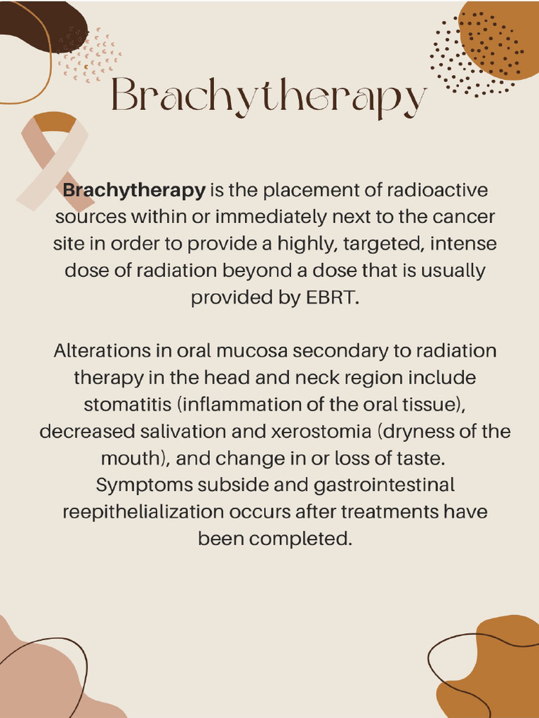 Brachytherapy | PDF