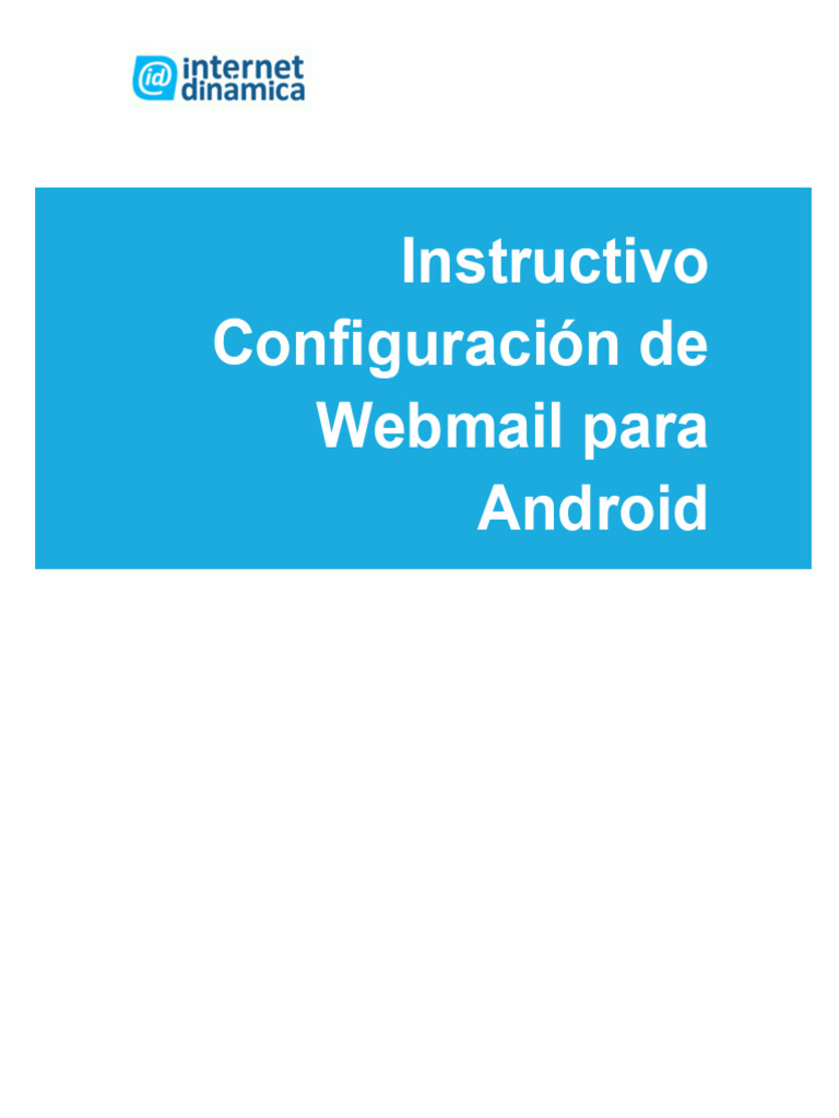 Configuración de Correo en Android | PDF Configuración de Correo en Android | PDF