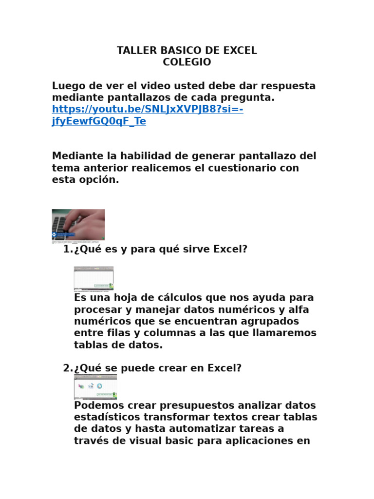 Tarea Adriana Taller Basico de Excel | PDF