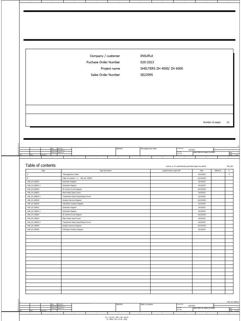 SE23095-Control Drawings RMU 2 | PDF