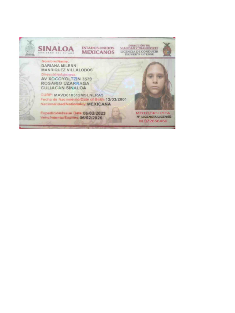 LICENCIA SINALOA | PDF