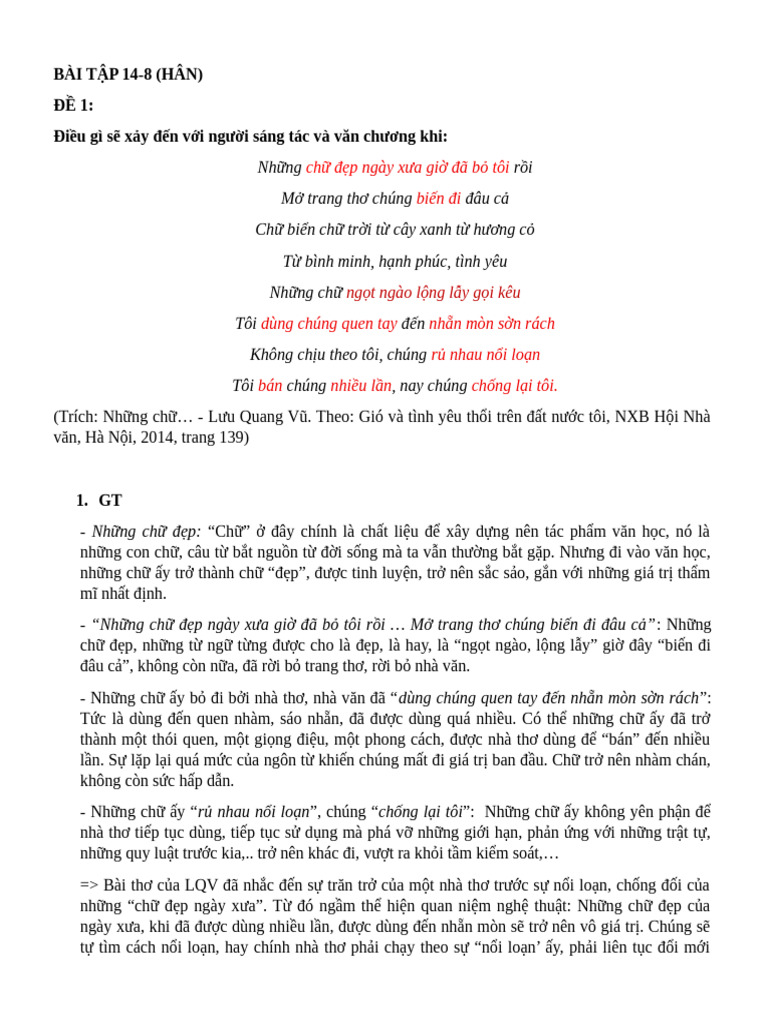 luyện đề llvh | PDF