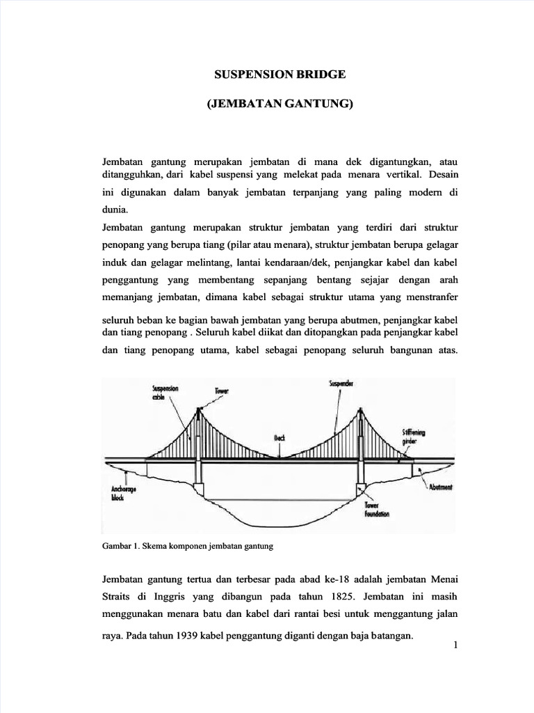 Suspension Bridge | PDF