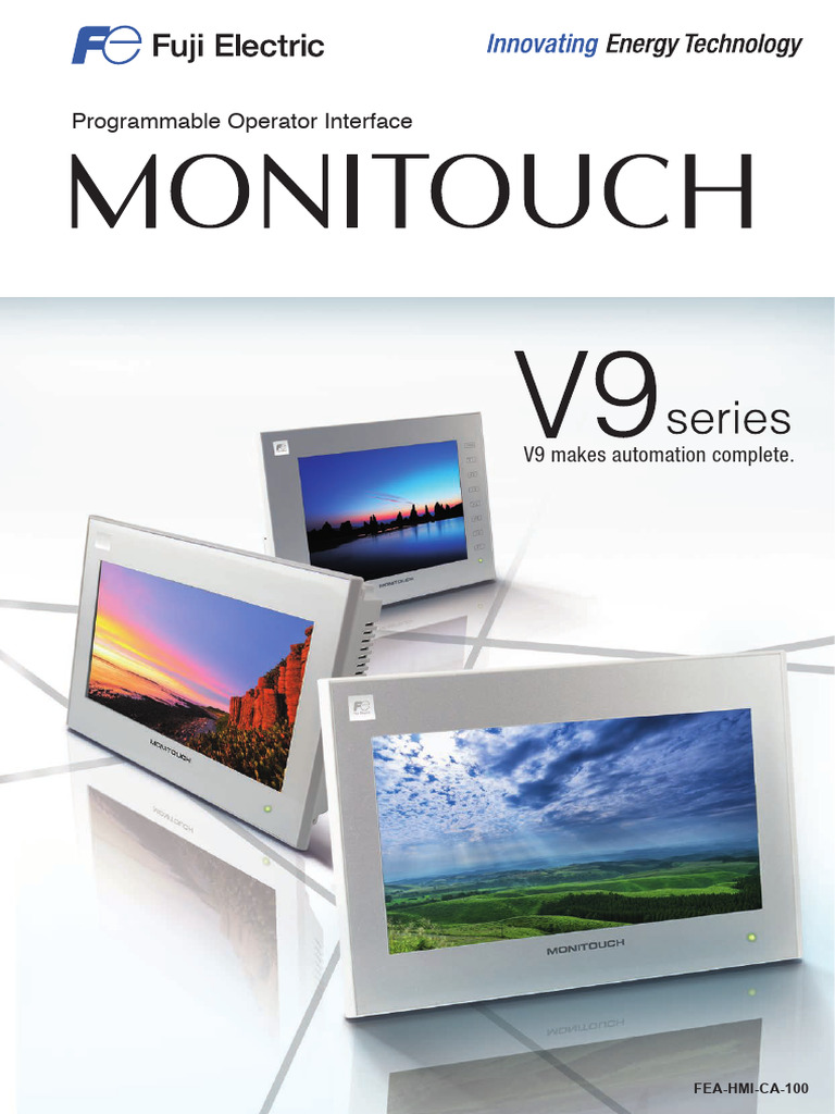 Monitouch V9 Catalog FEA HMI CA 100 | PDF