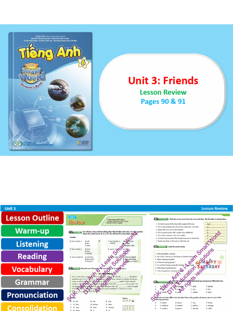 Unit 3 - Lesson Review - Pages 90 & 91 | PDF