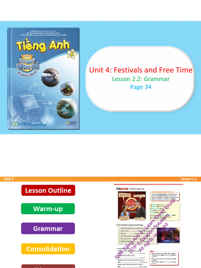 Unit 4 - Lesson 2.2 - Grammar - Page 34 | PDF