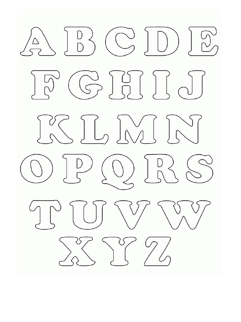 Moldes de Letras | PDF