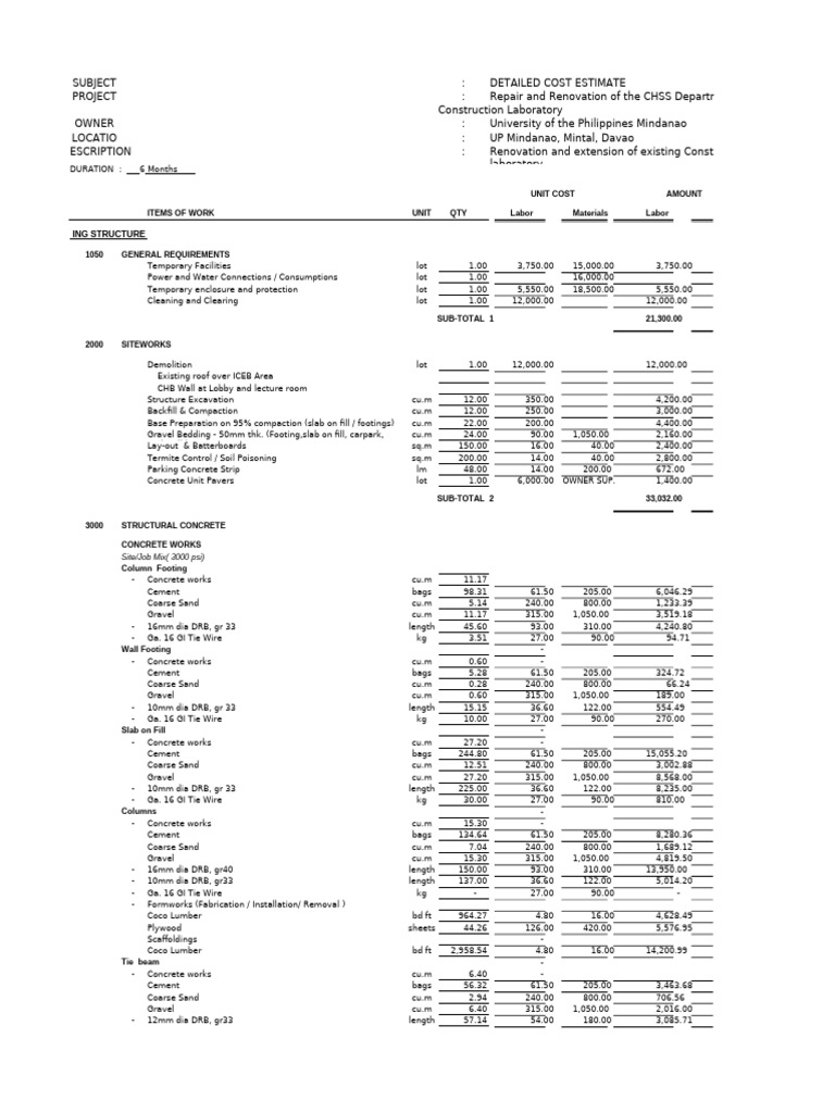 Bill_of_Quantities_1 | PDF