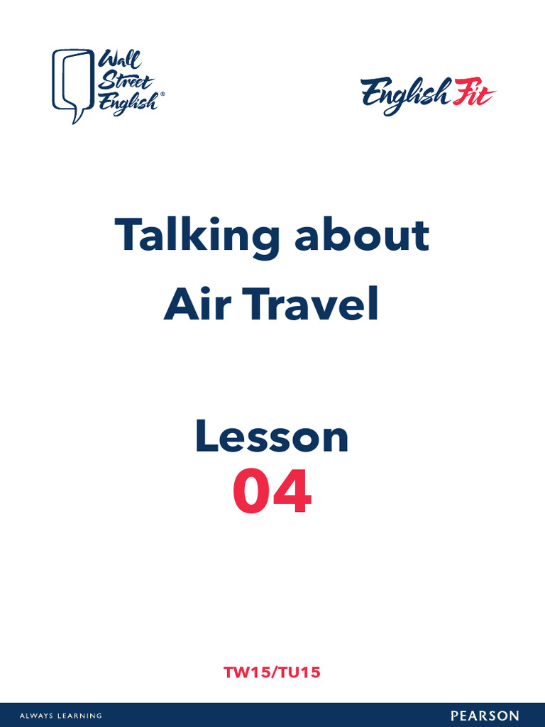 L004 - TW15 - TU15 - Talking About Air Travel - V2 | PDF